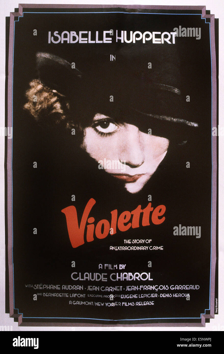 VIOLETTE, (aka VIOLETTE NOZIERE), US poster, Isabelle Huppert, 1978 ...