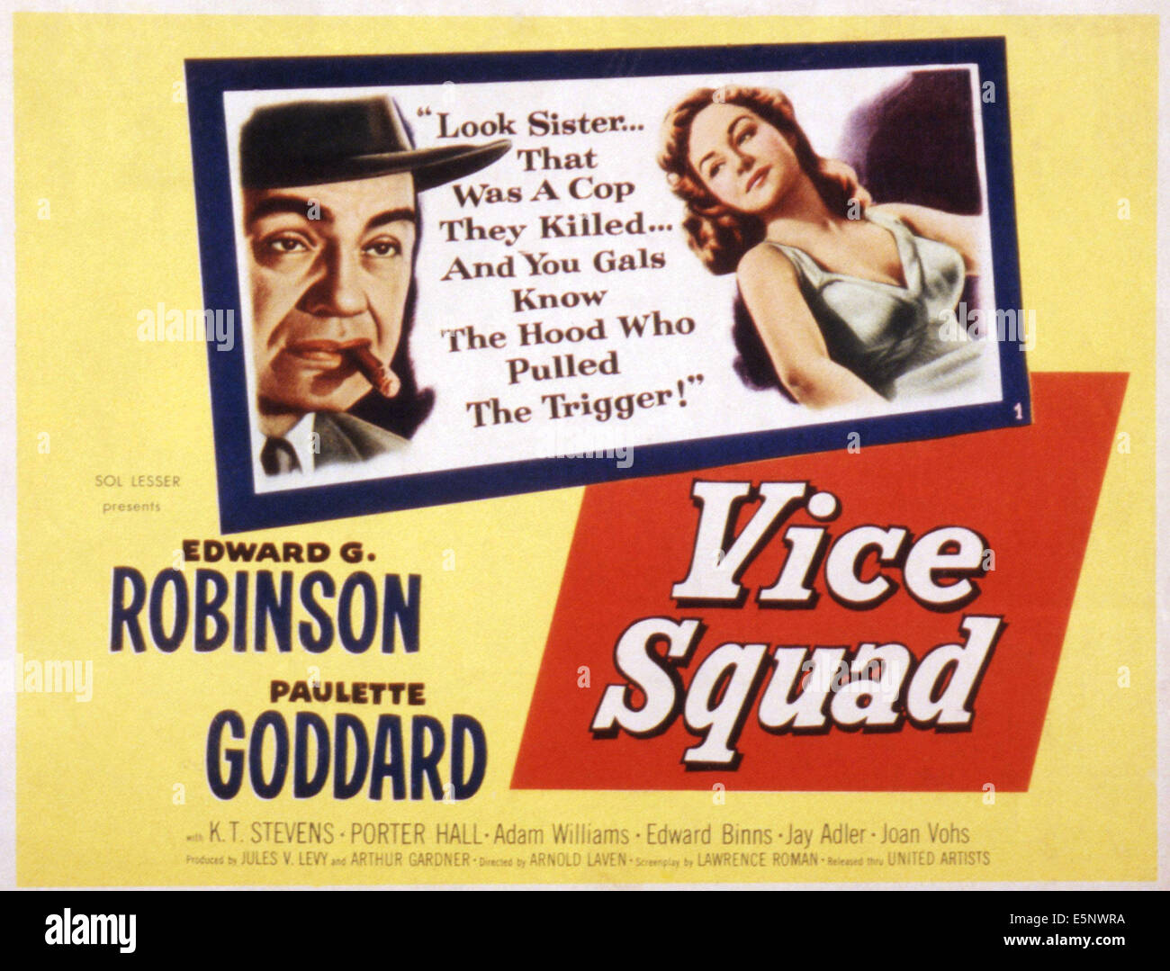 VICE SQUAD, Edward G. Robinson, Paulette Goddard, 1953 Stock Photo - Alamy