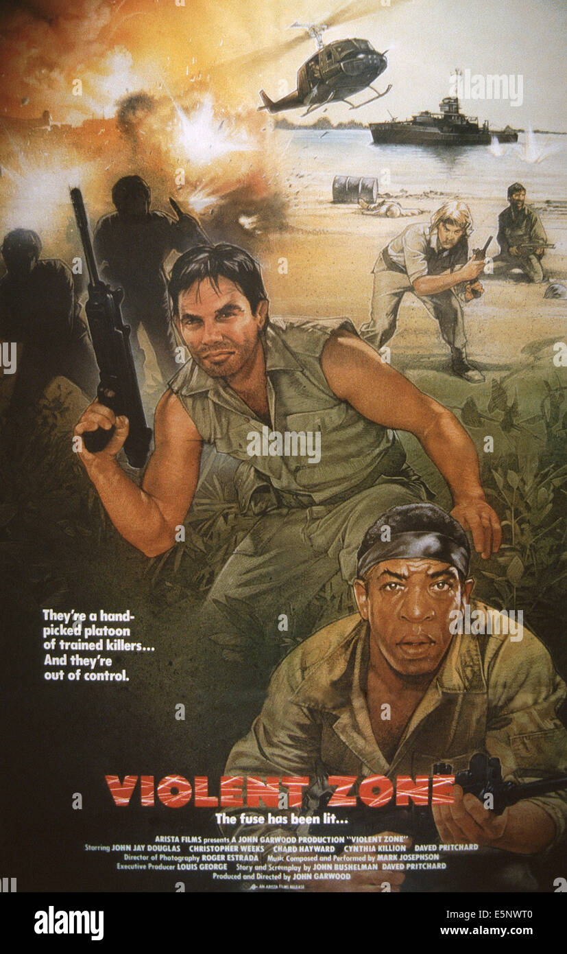 VIOLENT ZONE, US poster, 1989, © Arista Films/courtesy Everett ...