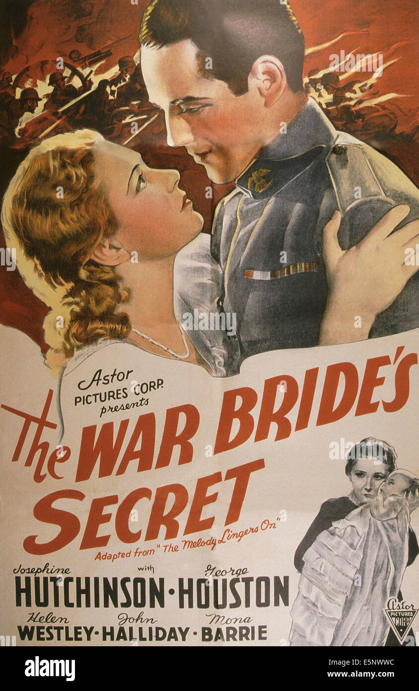 THE WAR BRIDE'S SECRET, (aka THE MELODY LINGERS ON), US poster, from ...