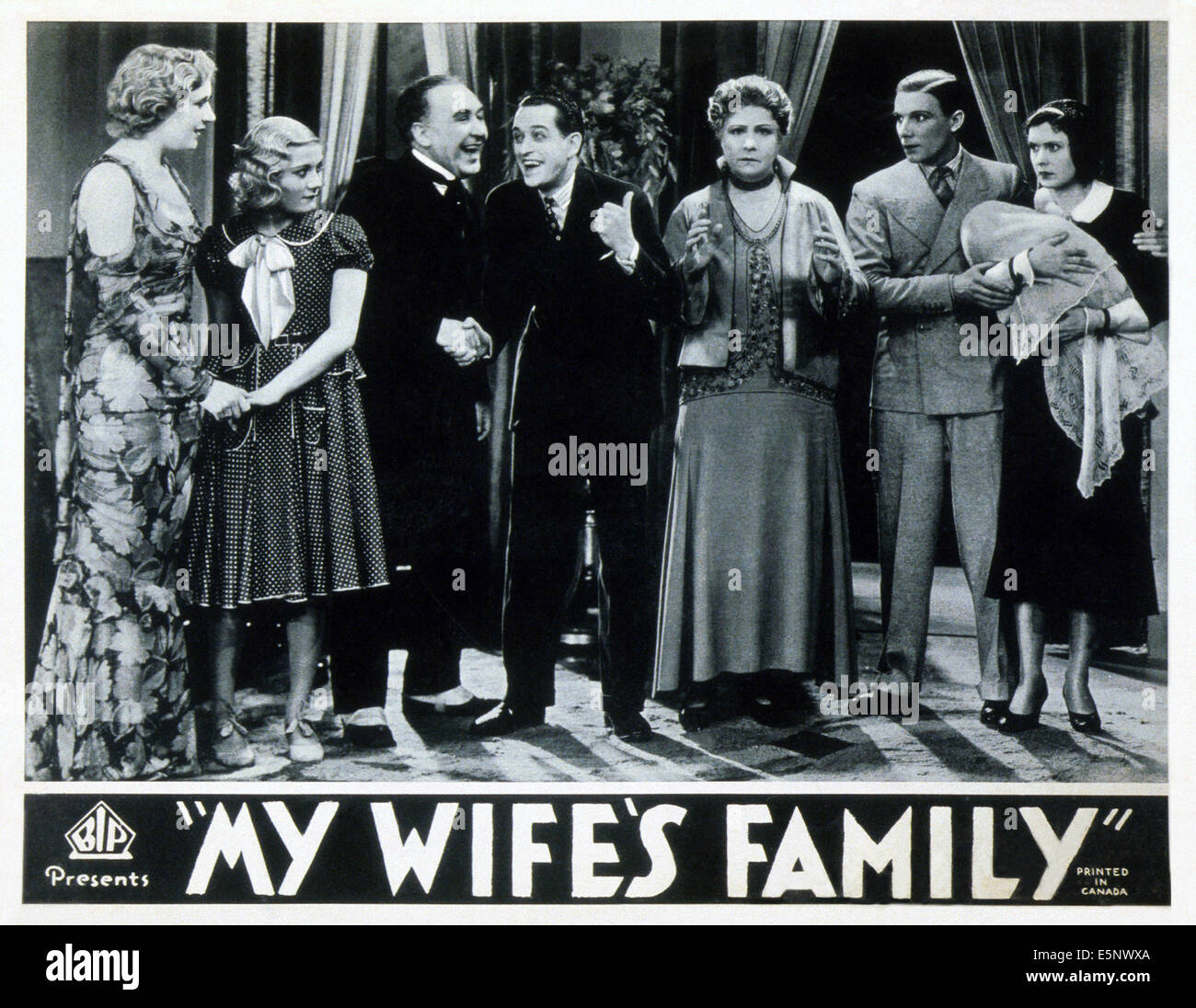 THE WIFE'S FAMILY, (aka MY WIFE'S FAMILY), British lobbycard, Muriel ...