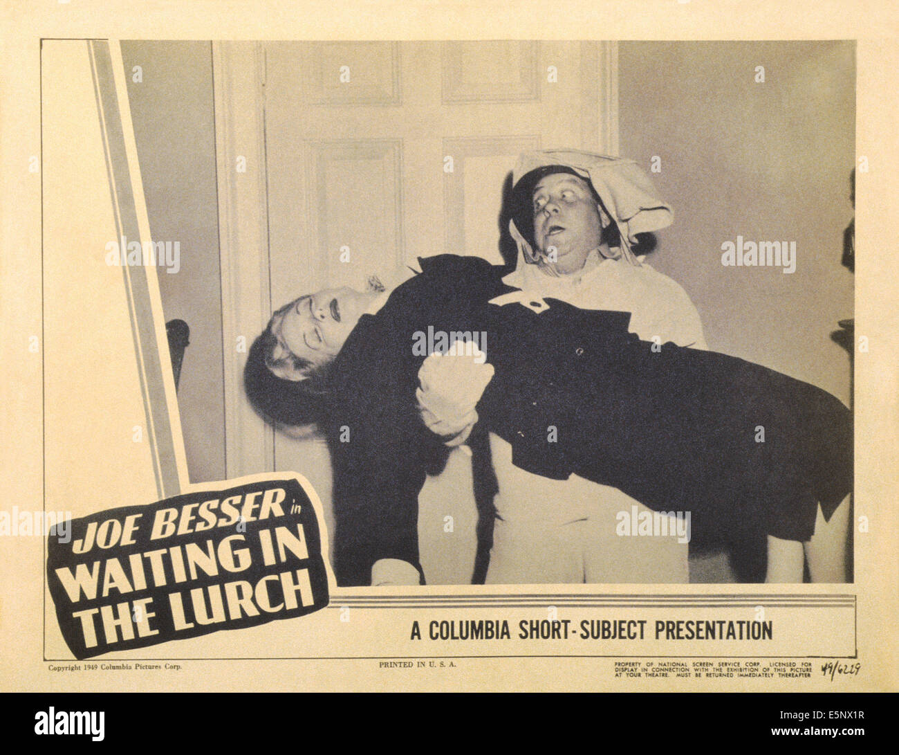 WAITING IN THE LURCH, US lobbycard, Joe Besser (right), 1949 Stock ...