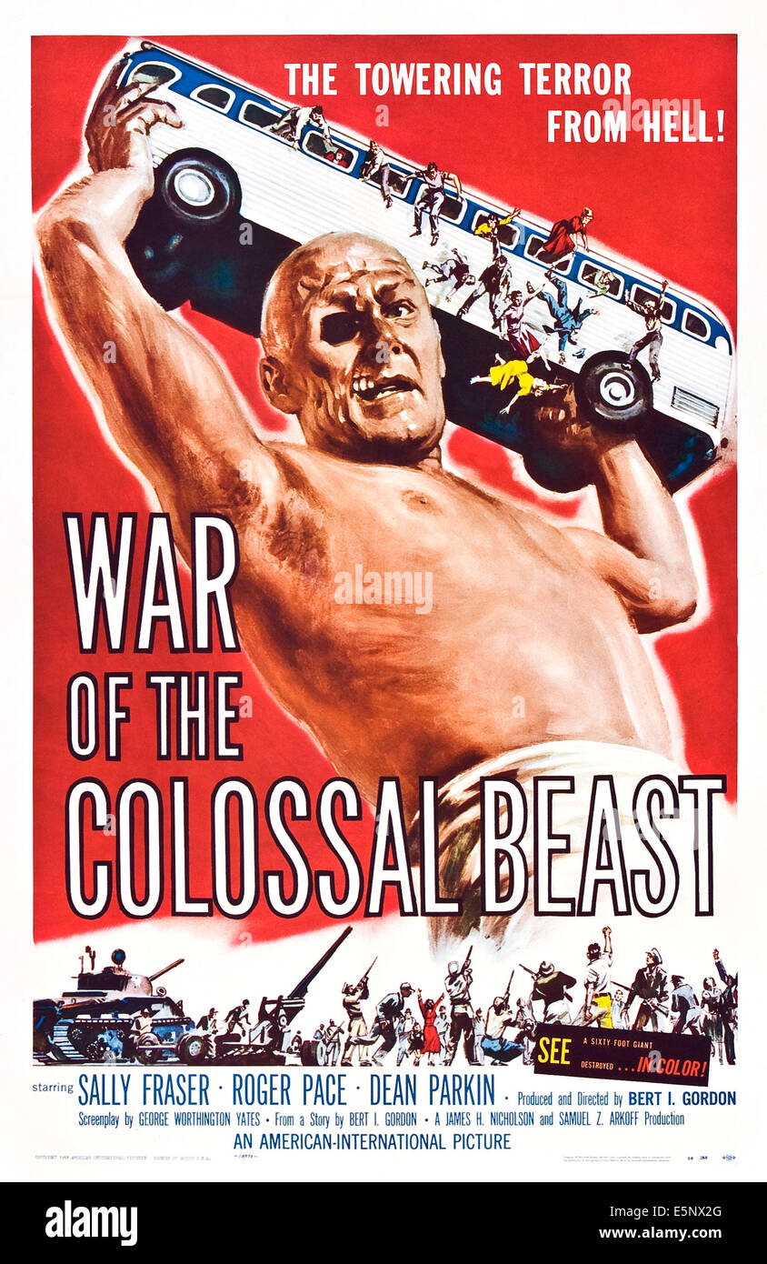 WAR OF THE COLOSSAL BEAST, Dean Parkin (aka 'Duncan Parkin'), 1958 ...