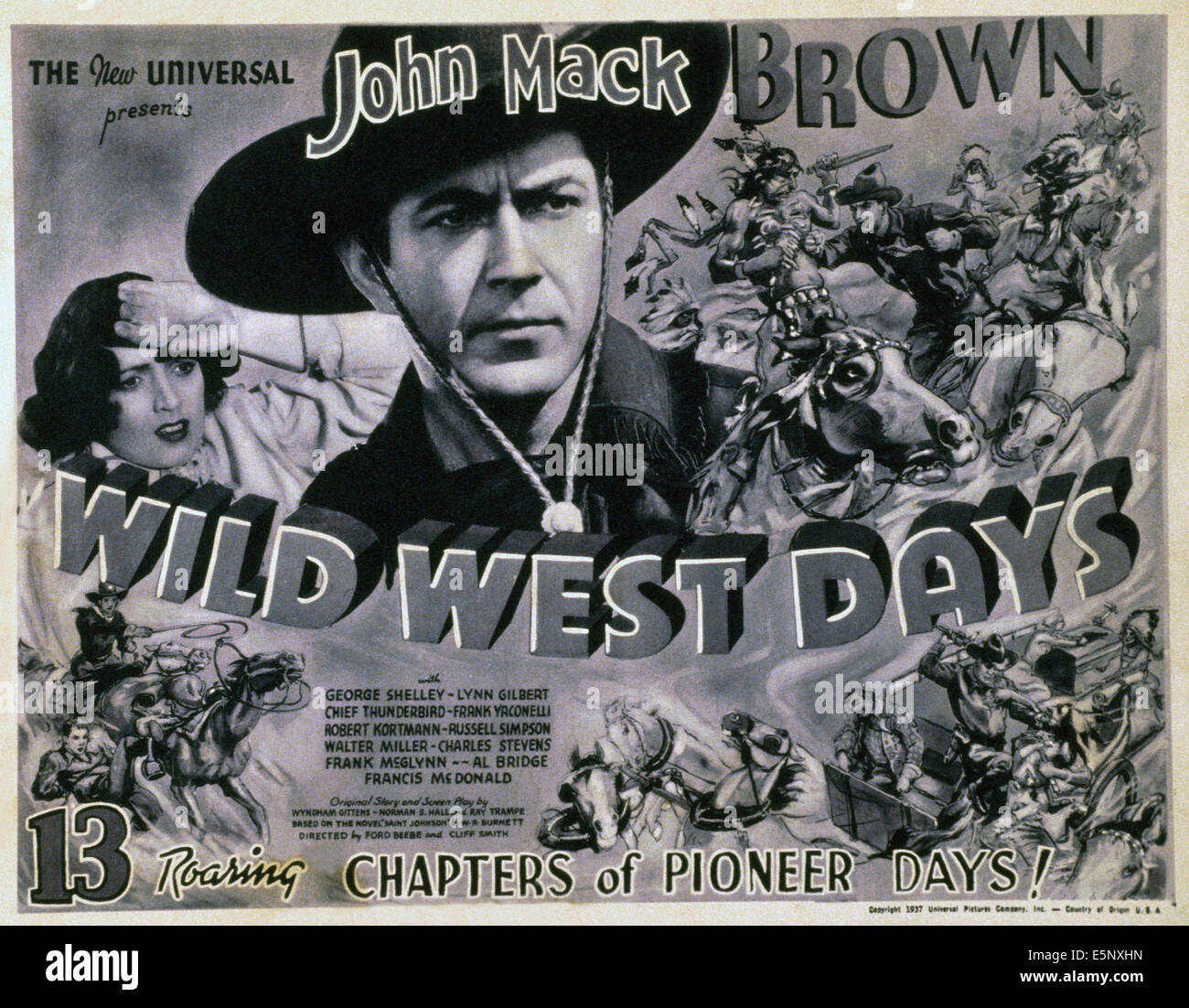 WILD WEST DAYS, US lobbycard, from left: Lynn Gilbert, Johnny Mack ...