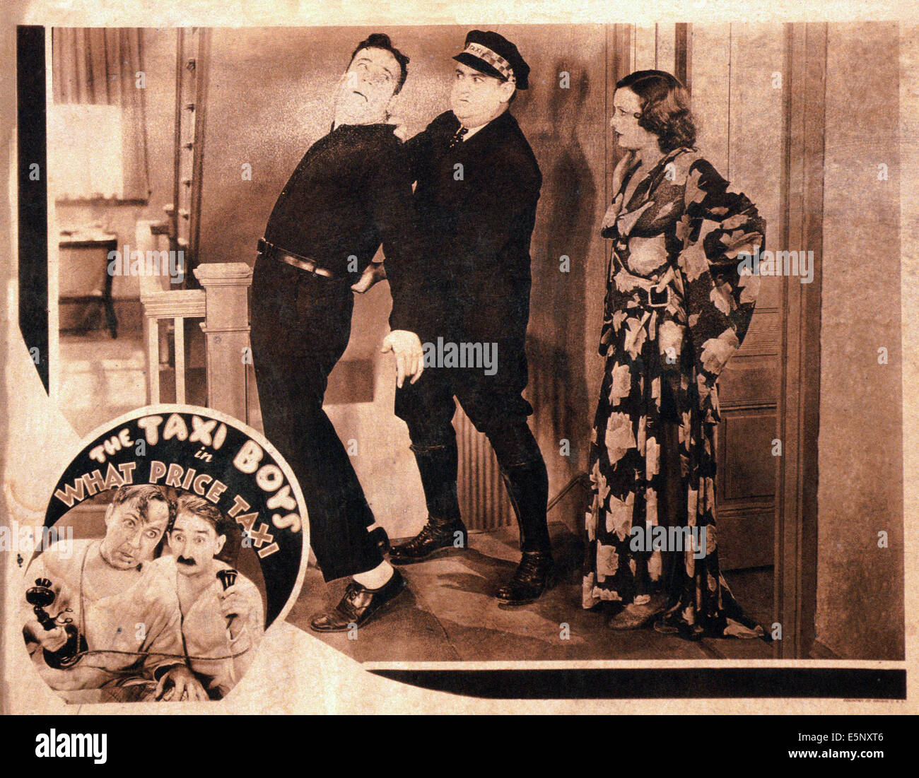 WHAT PRICE TAXI, US lobbycard, bottom from left: Franklin Pangborn ...