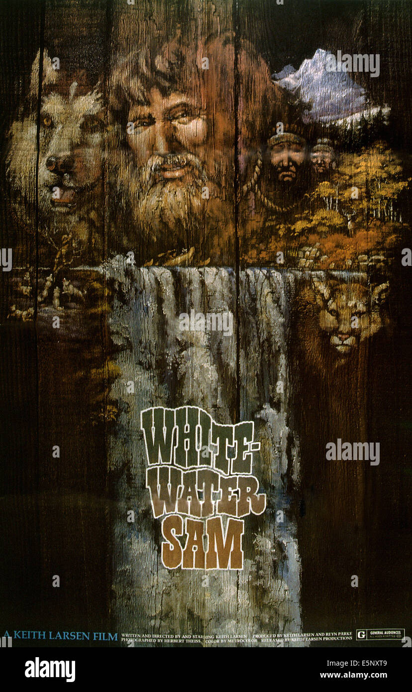 WHITEWATER SAM, US poster, Keith Larsen, 1982 Stock Photo - Alamy