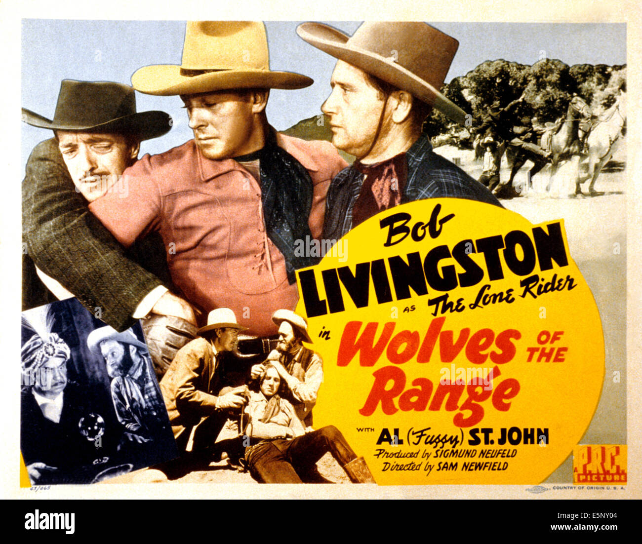 WOLVES OF THE RANGE, top from left: I. Stanford Jolley, Bob Livingston ...