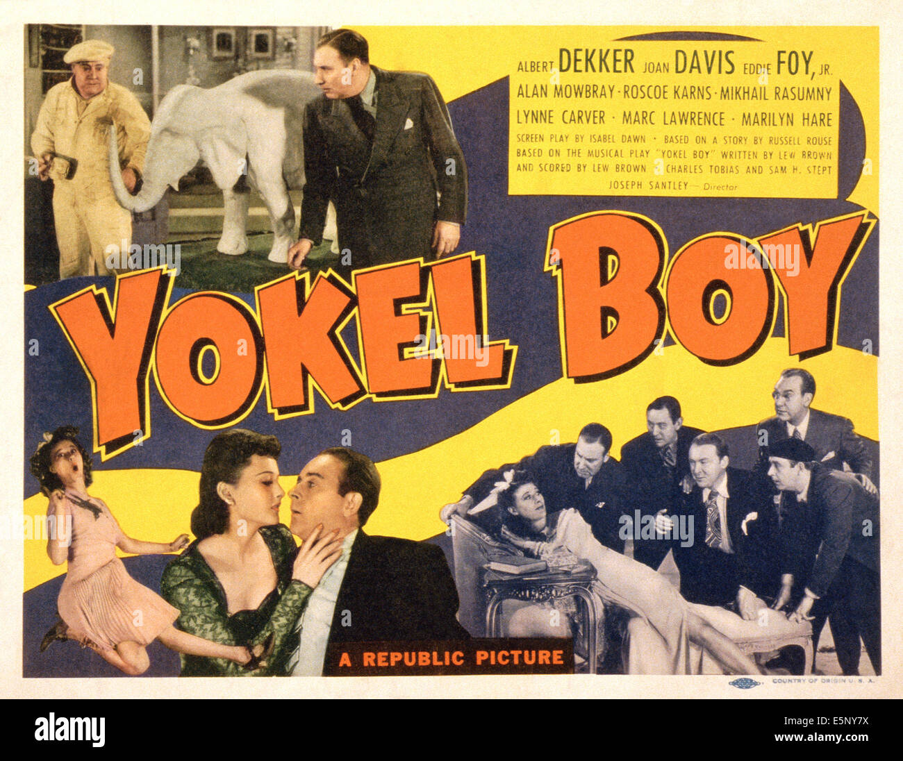 YOKEL BOY, US lobbycard, top left: James C. Morton, Alan Mowbray ...