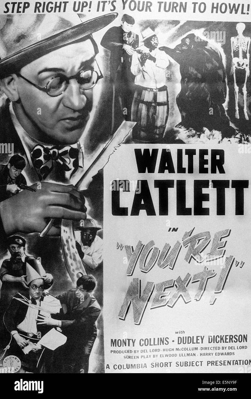 Youre next Black and White Stock Photos & Images - Alamy