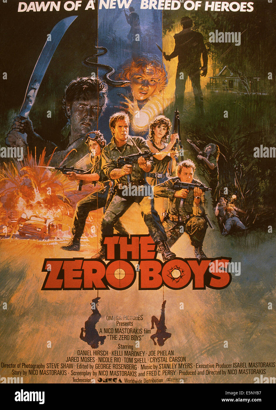 THE ZERO BOYS, US poster art, Daniel Hirsch, (center), 1986. ©Omega ...