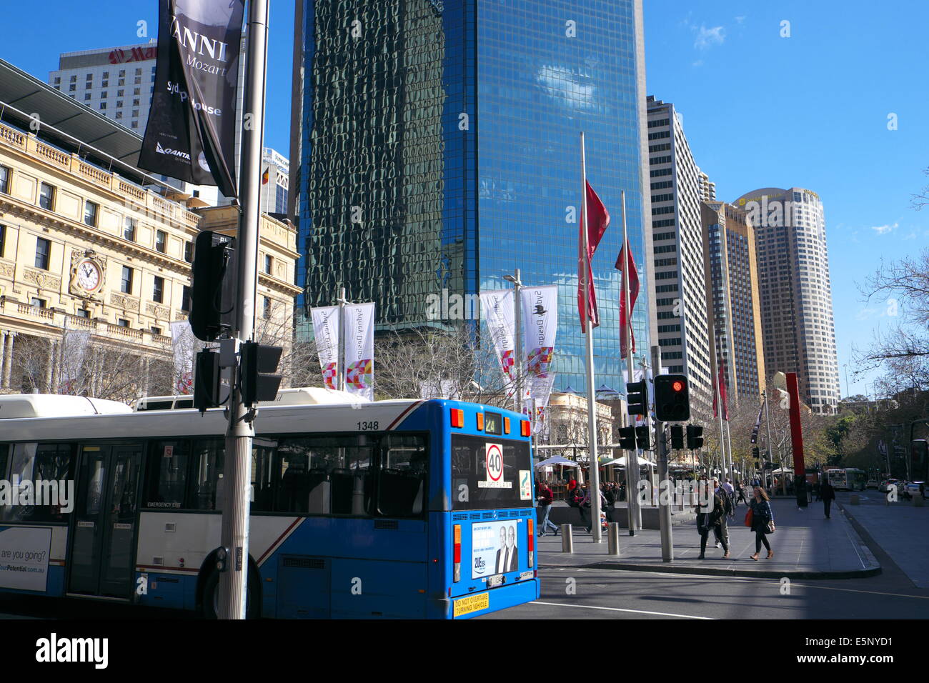 Sydney buses at Circular quay,Sydney,Australia Stock Photo - Alamy