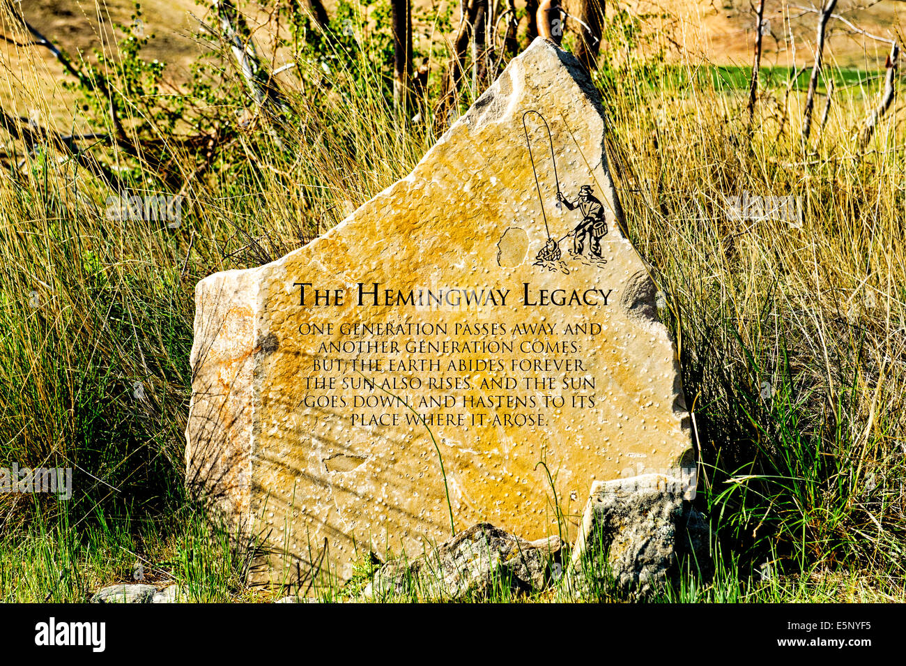 Hemingway Memorial at the Silver Creek Preserve near Sun Valley Idaho ...