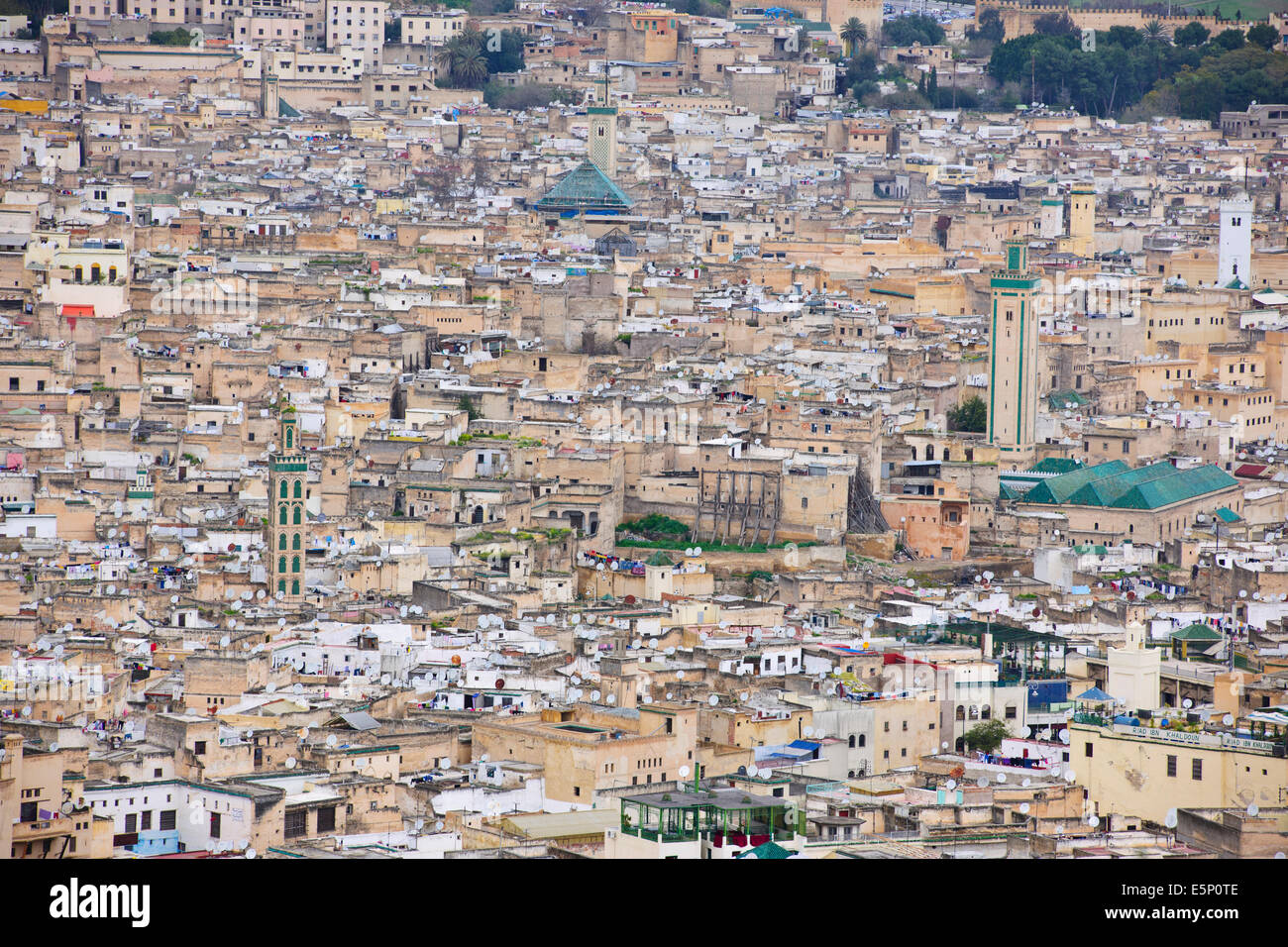 Fez City Skyline looking East and West,Souk,Surrounding Hills,City ...