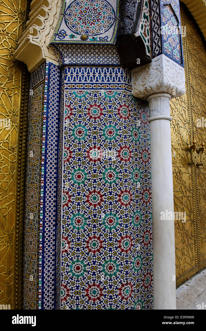 Golden Moorish Gates,Richly ornamented,Engraved Bronze Doors,Lalla Mina ...