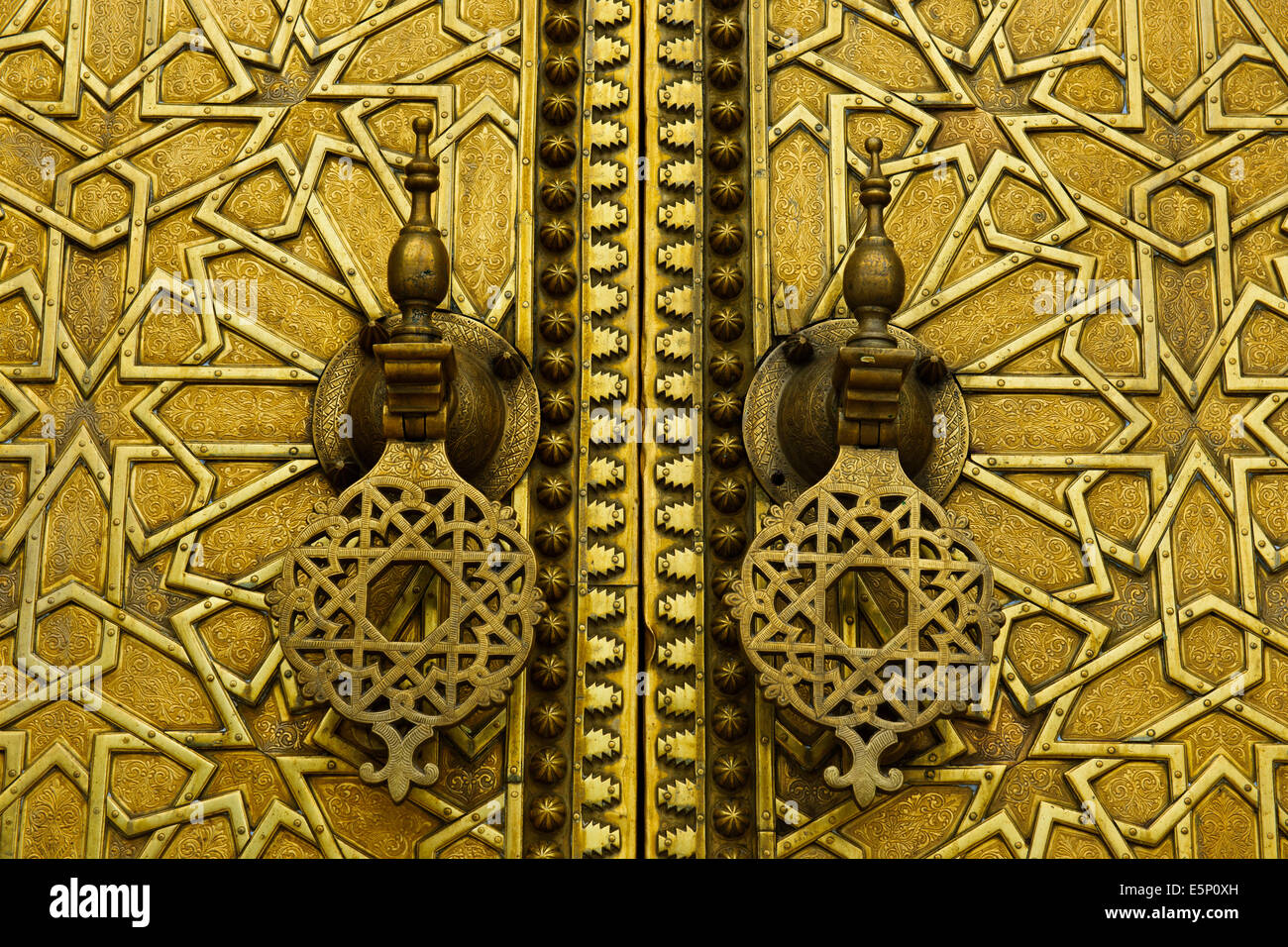 Golden Moorish Gates,Richly ornamented,Engraved Bronze Doors,Lalla Mina ...