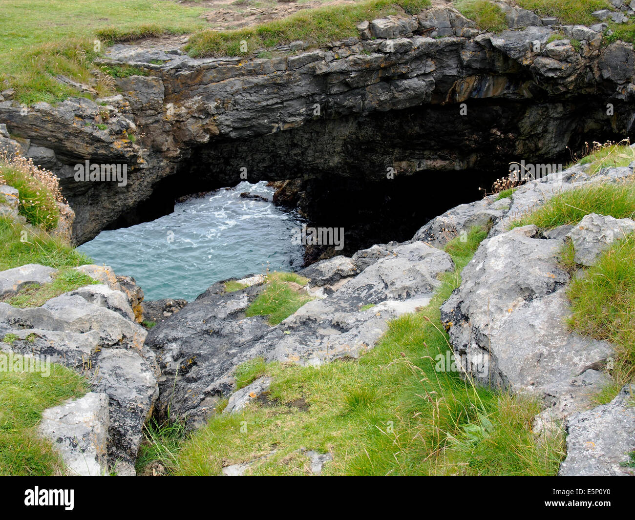 The Fairy Bridges, Bundoran, County Donegal - a blowhole complex on the ...