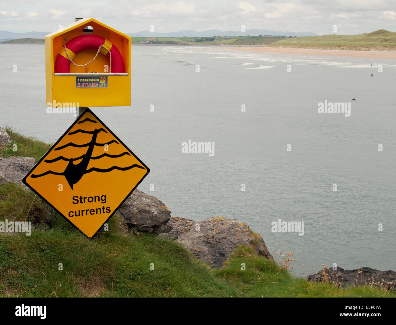 Strong current warning sign hi-res stock photography and images - Alamy