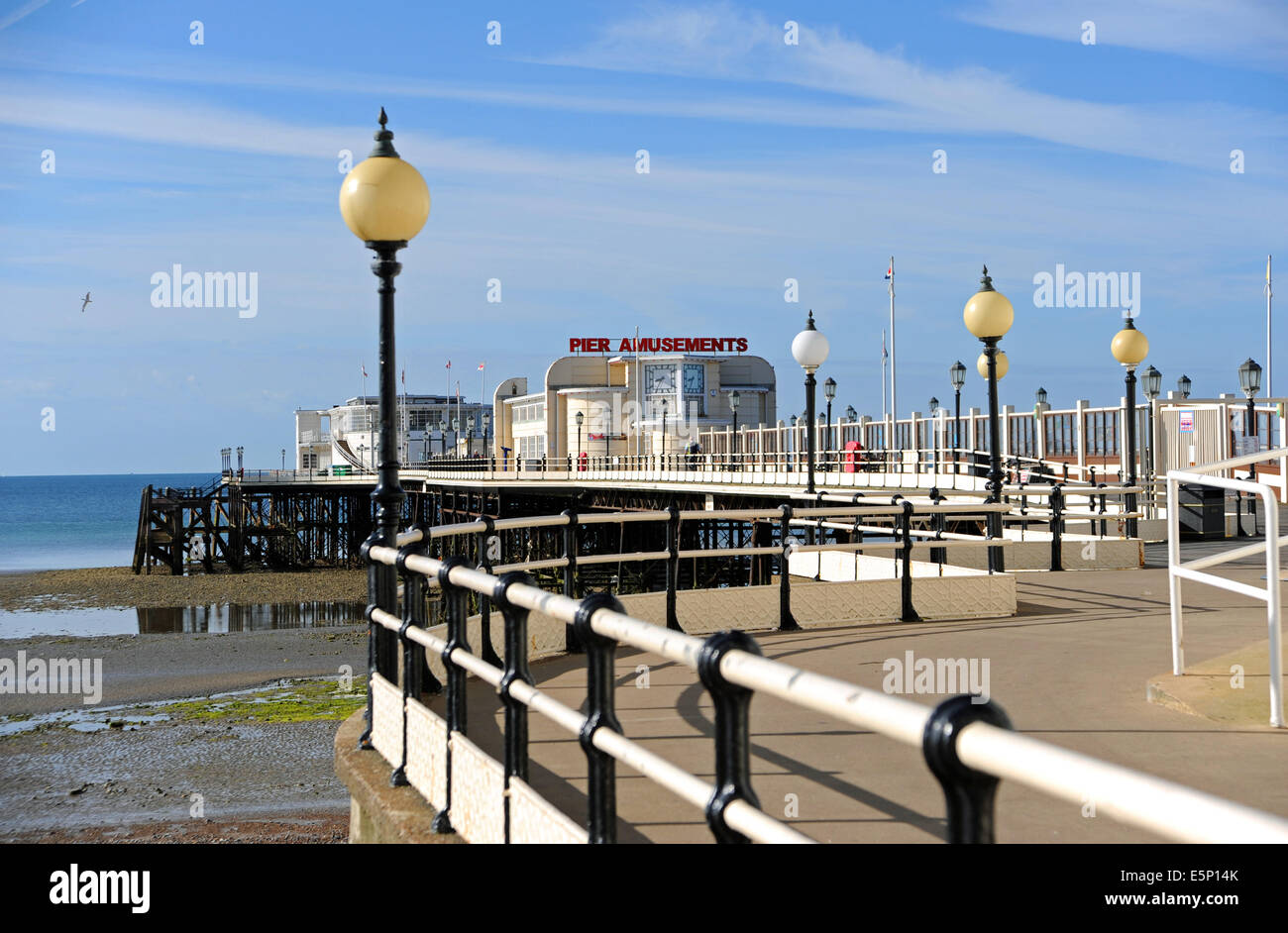 Worthing West Sussex UK - Worthing Pier seafront in the summer Stock ...