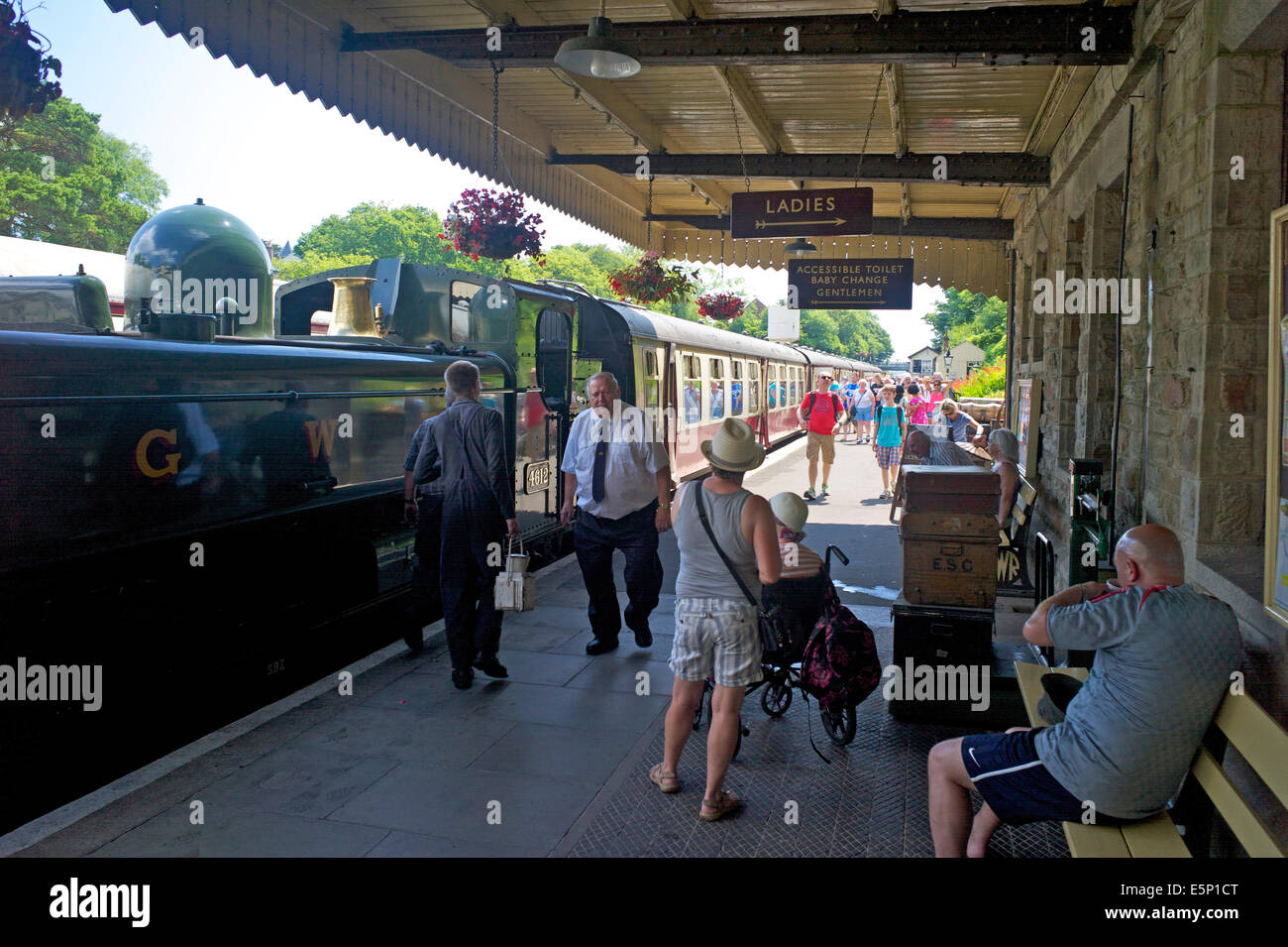 Bodmin General station on the Bodmin and Wenford Railway, Cornwall, UK ...