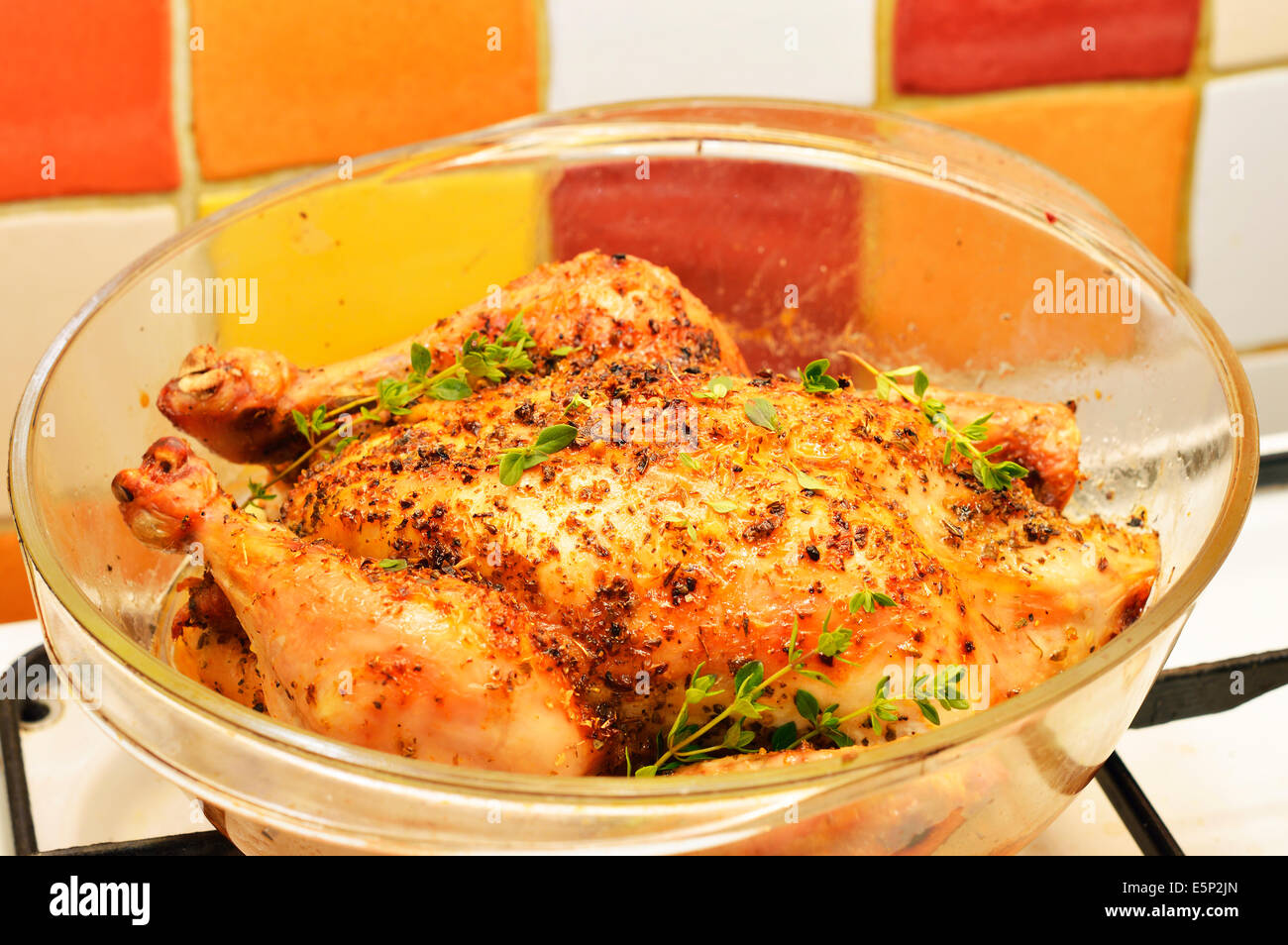Appetizing and tasty roast chicken homemade baking , roasting meat ...