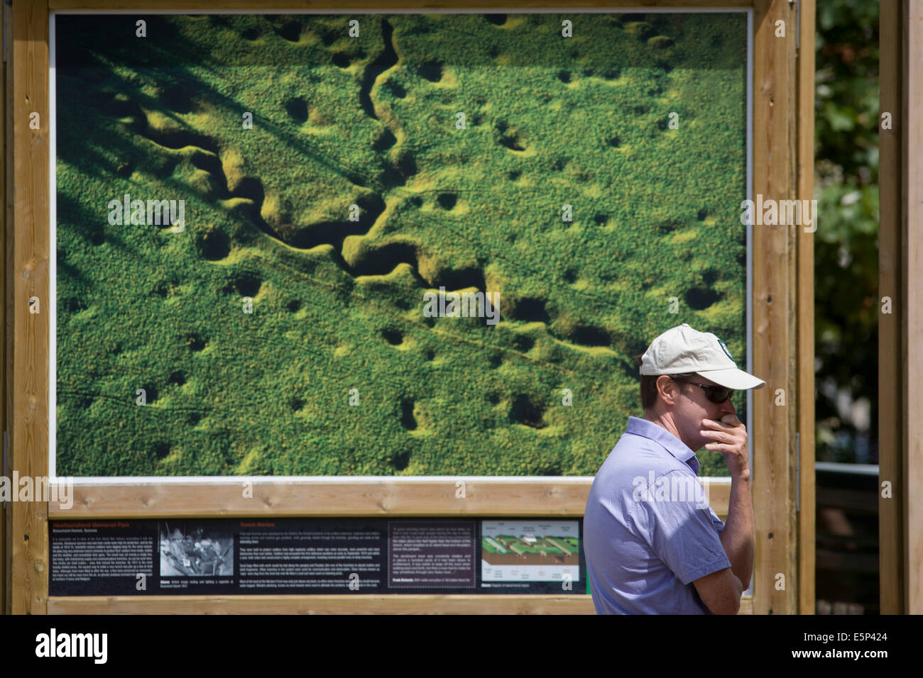 Shell holes trenches landscape ww1 hi-res stock photography and images ...