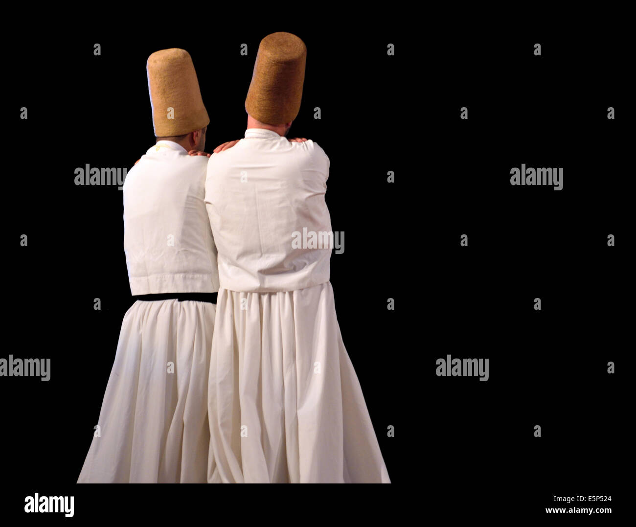 ISTANBUL, TURKEY - DECEMBER 14: Sufi whirling dervish (Semazen) dances ...