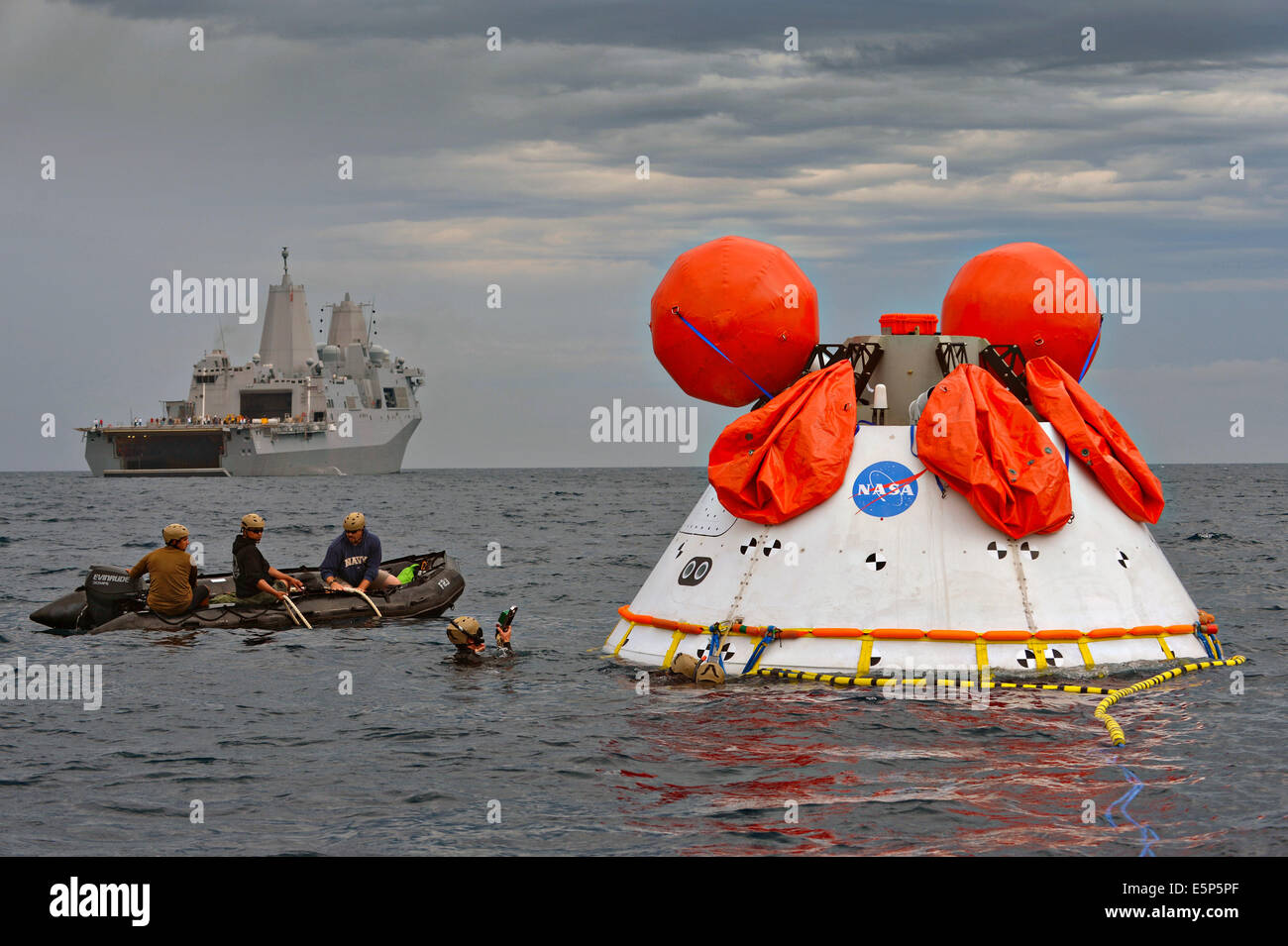 US Navy sailors from the amphibious transport dock ship USS Anchorage ...