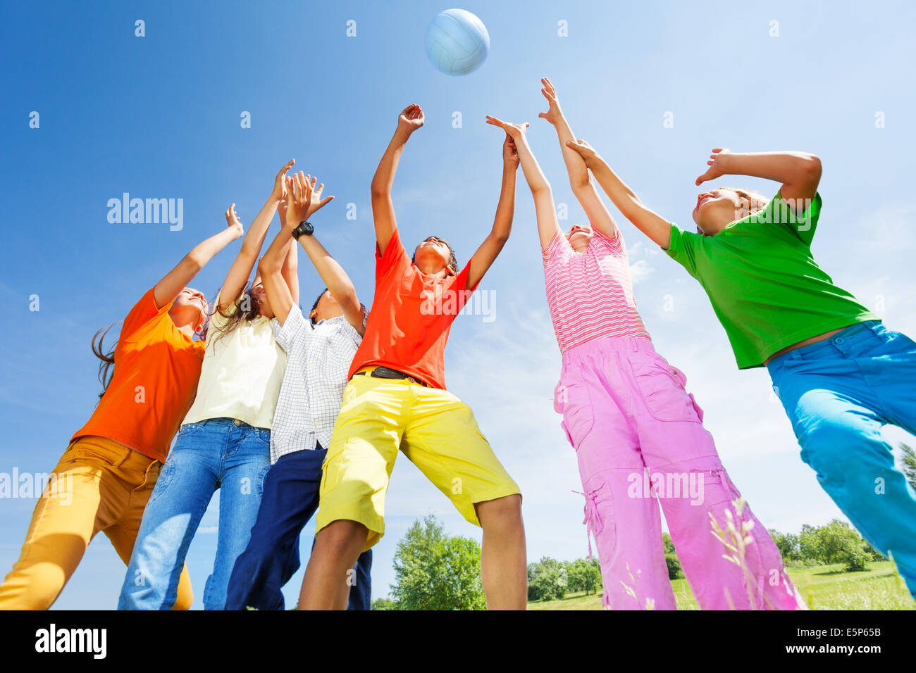 Child hands happy ball hi-res stock photography and images - Alamy