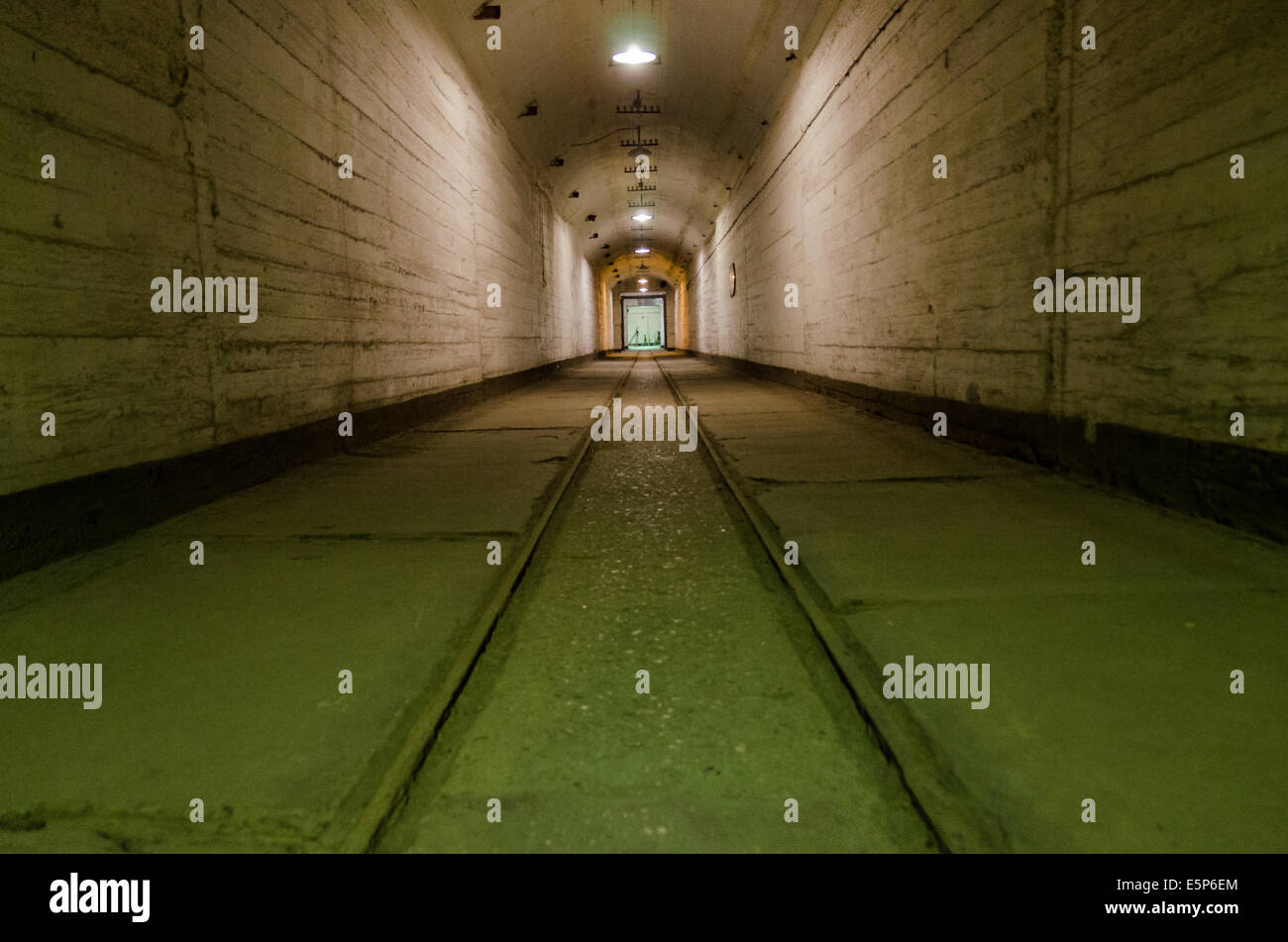 Abandoned secret underground submarine base in Balaklava - Crimea Stock ...