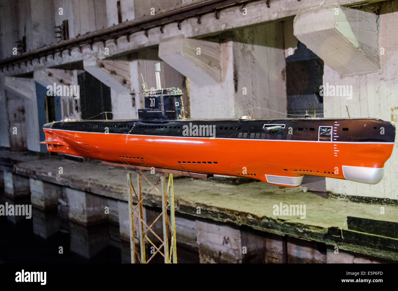 Abandoned secret underground submarine base in Balaklava - Crimea Stock ...