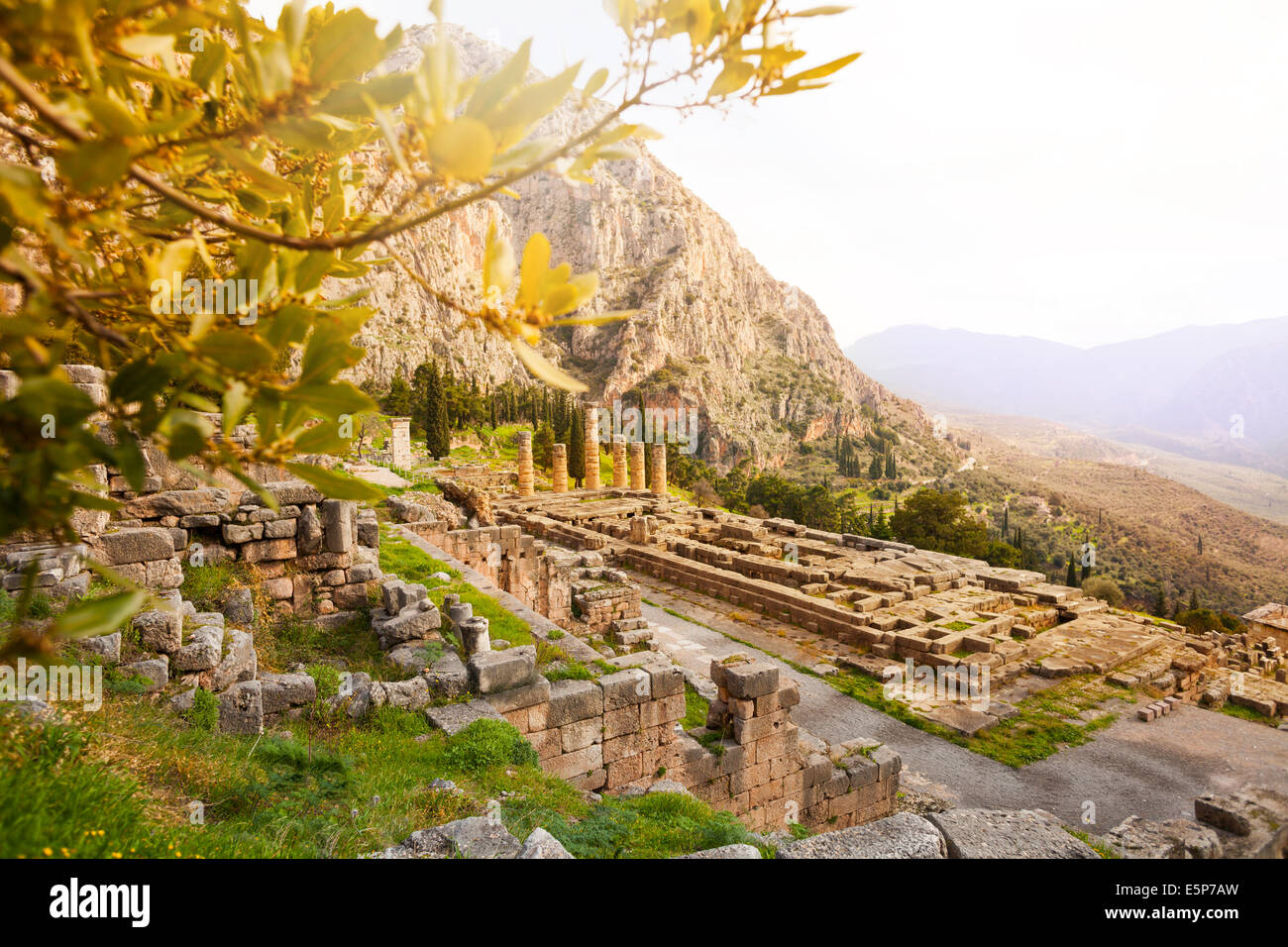 The view on Apollo temple Stock Photo - Alamy