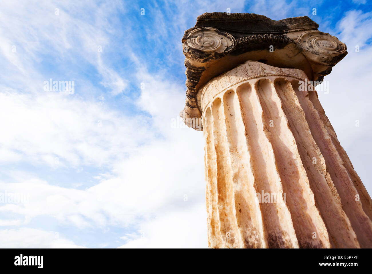 The Greek column Stock Photo - Alamy