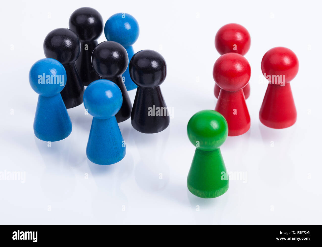 Image shows a group of colored people in a abstract arrangement Stock ...