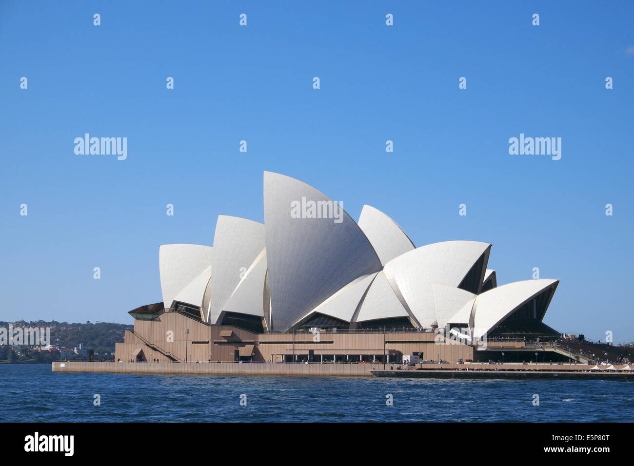 sydney opera house on an august winter day,sydney,australia Stock Photo ...