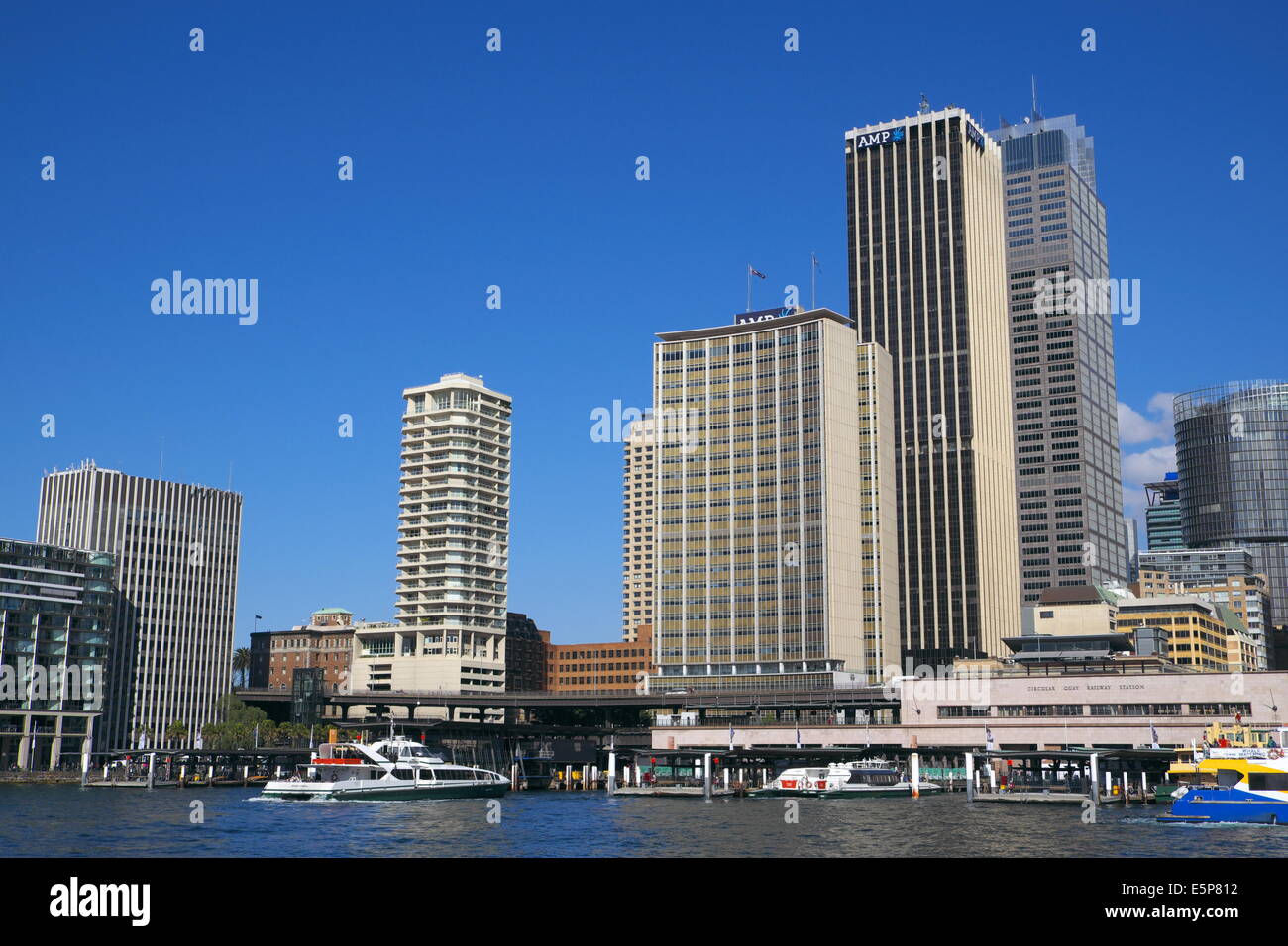 Skyscrapers ferries city hi-res stock photography and images - Alamy