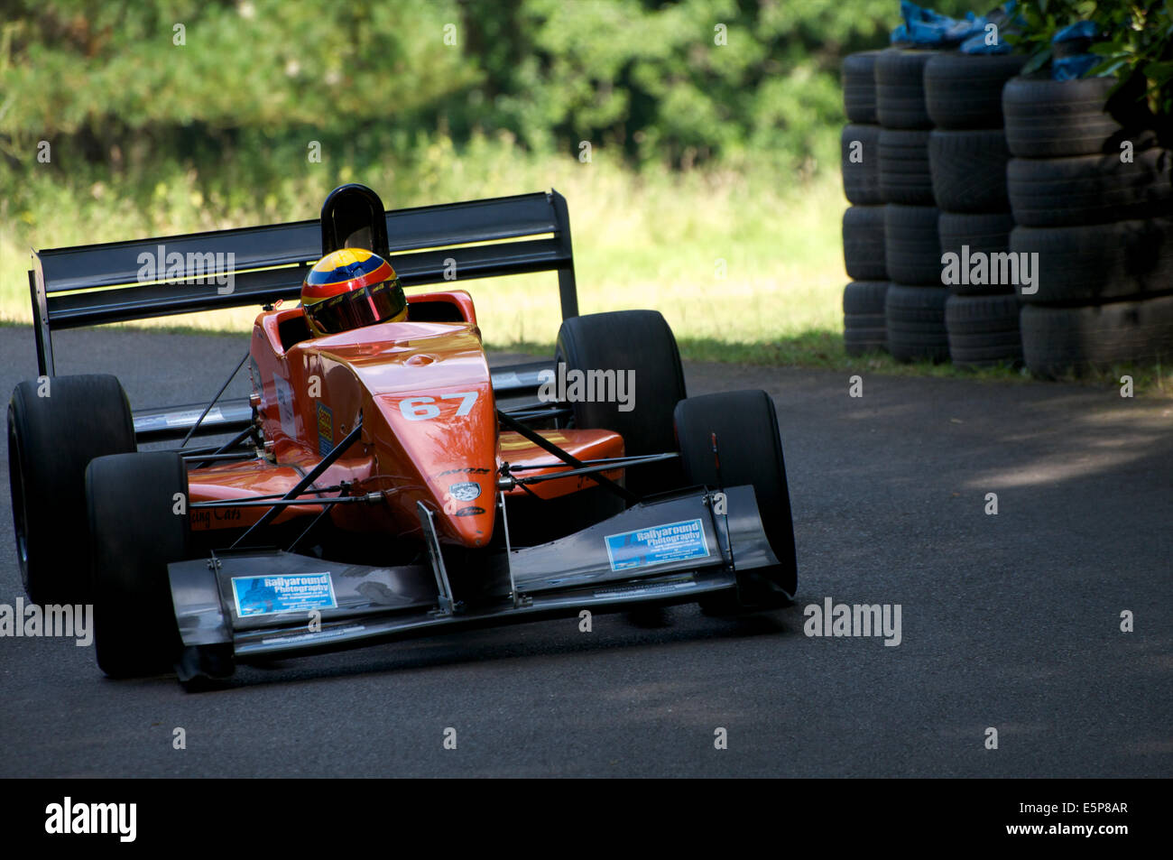 Single seat racing and sportscars competing at Wiscombe Park hillclimb ...