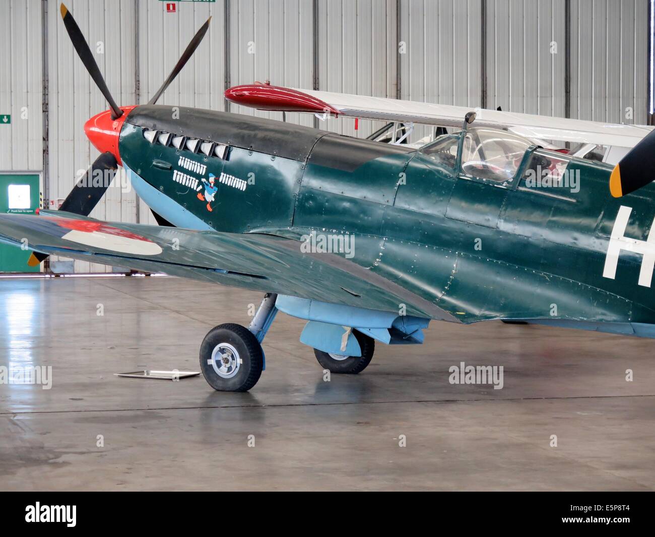 Spitfire at Duxford Imperial War Museum Stock Photo - Alamy