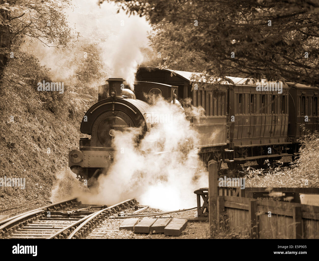 The steam engine "Sir Cecil A Cochrane" at the Tanfield Railway, Durham ...