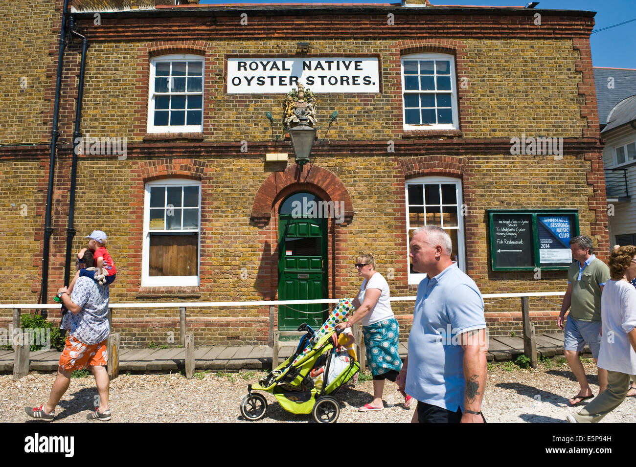 Exterior of the Royal Native Oyster Stores in Whitstable Kent England ...