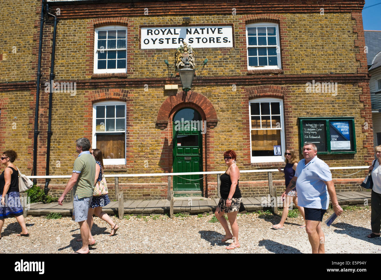 Exterior of the Royal Native Oyster Stores in Whitstable Kent England ...