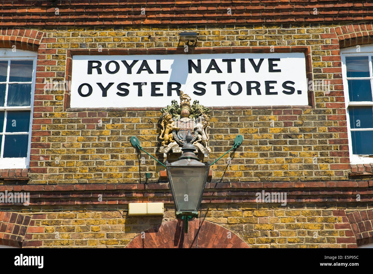Exterior of the Royal Native Oyster Stores in Whitstable Kent England ...