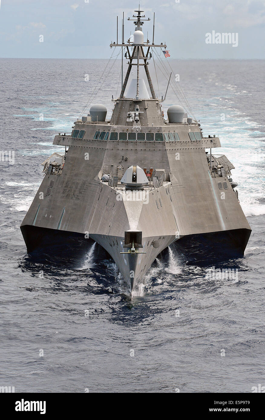 The US Navy littoral combat ship USS Independence in formation of 42 ...