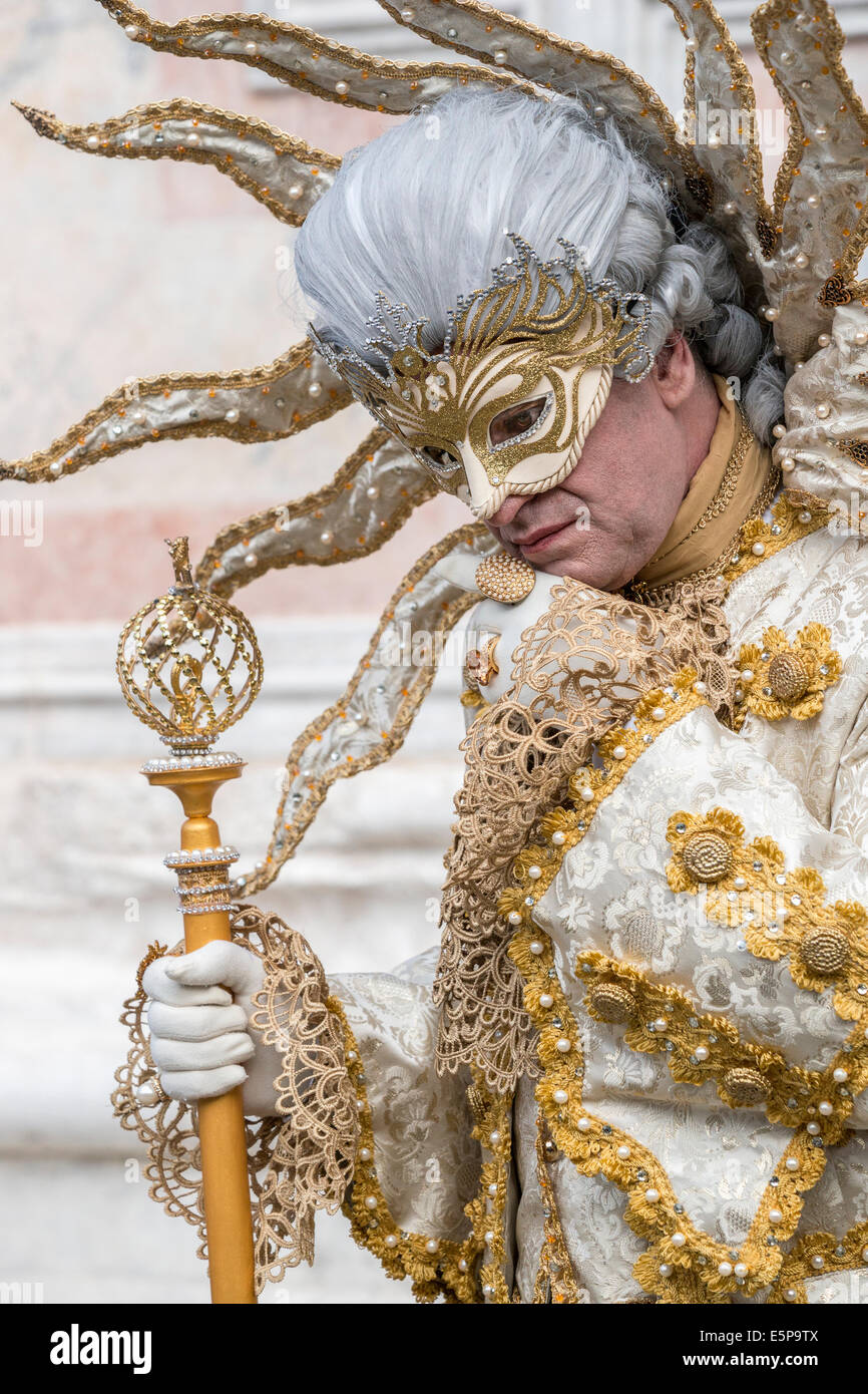 Venice carnival sun costume hi-res stock photography and images - Alamy