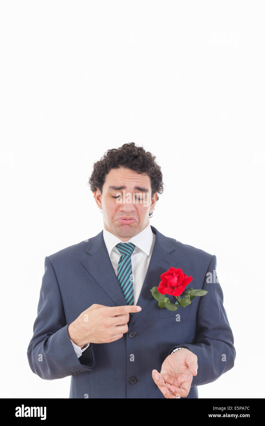 Sad man suit standing hi-res stock photography and images - Alamy