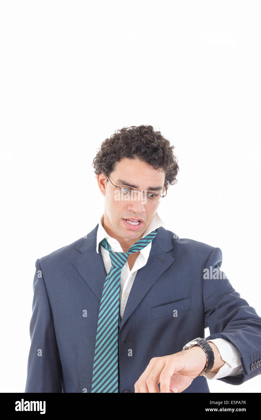 Man late for work, suit hi-res stock photography and images - Alamy