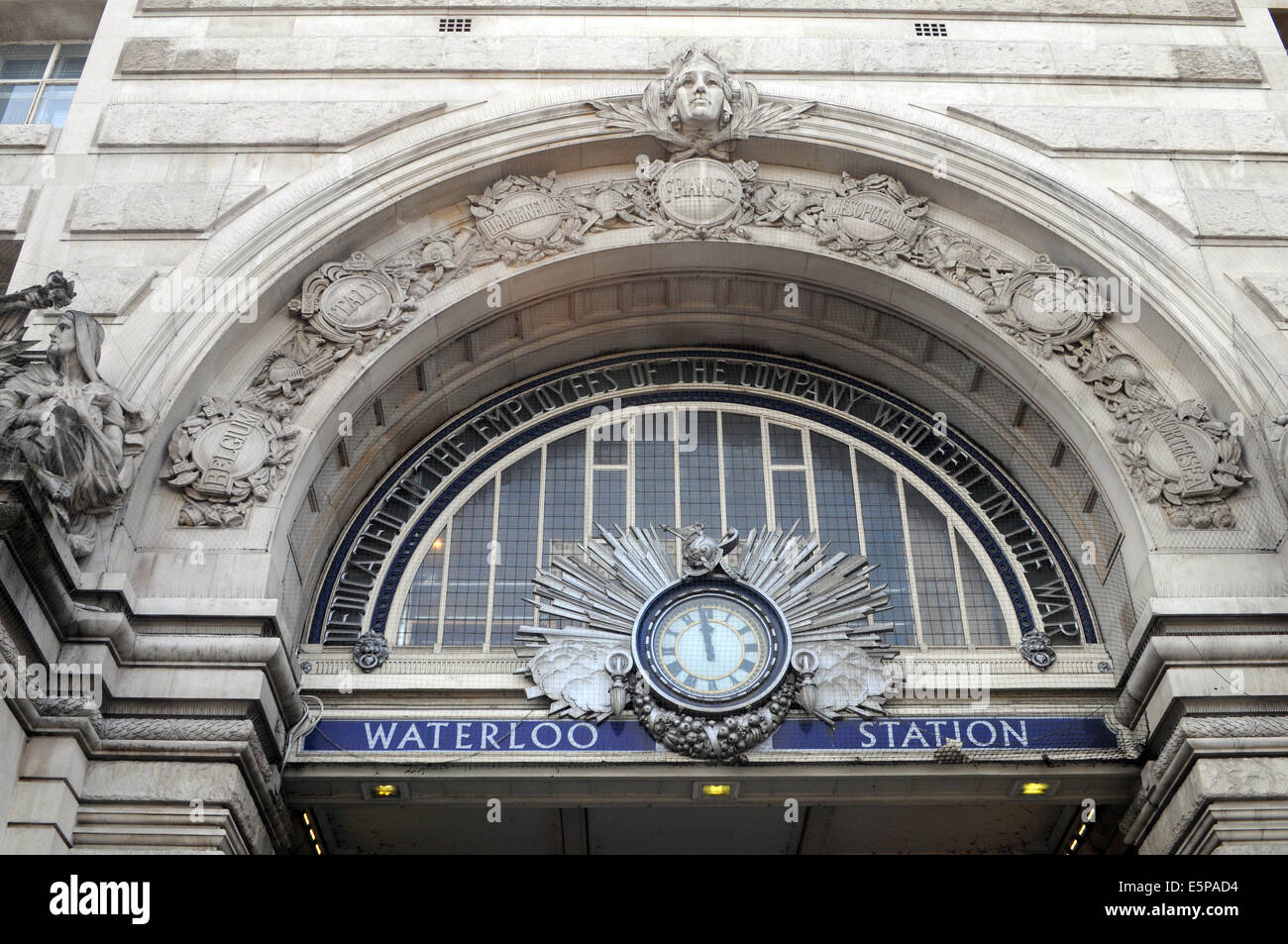 London, UK, 4 August 2014, built in 1922 the ornate entrance to ...