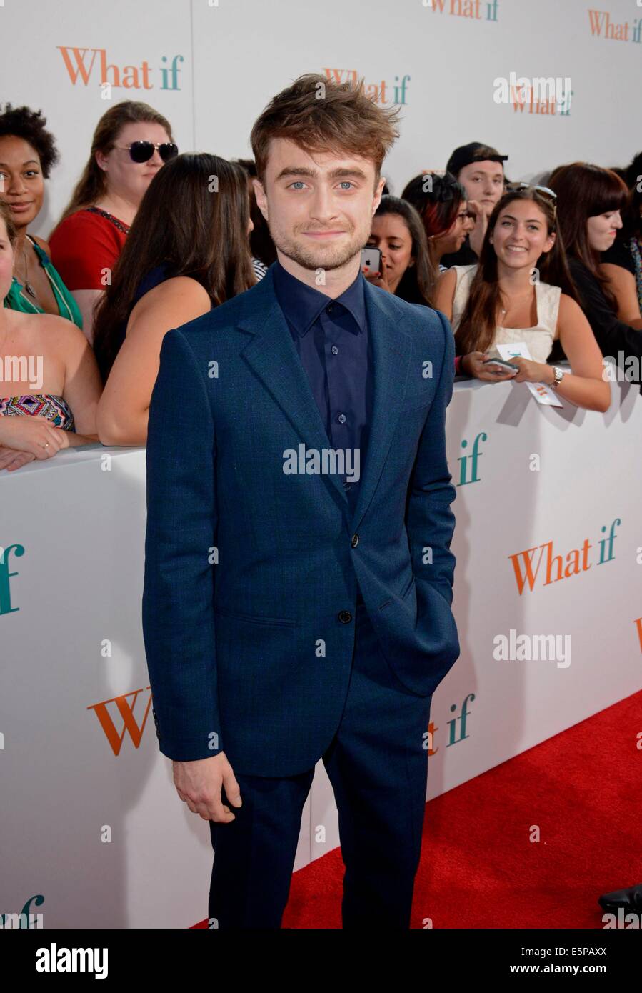 New York, NY, USA. 4th Aug, 2014. Daniel Radcliffe at arrivals for WHAT ...