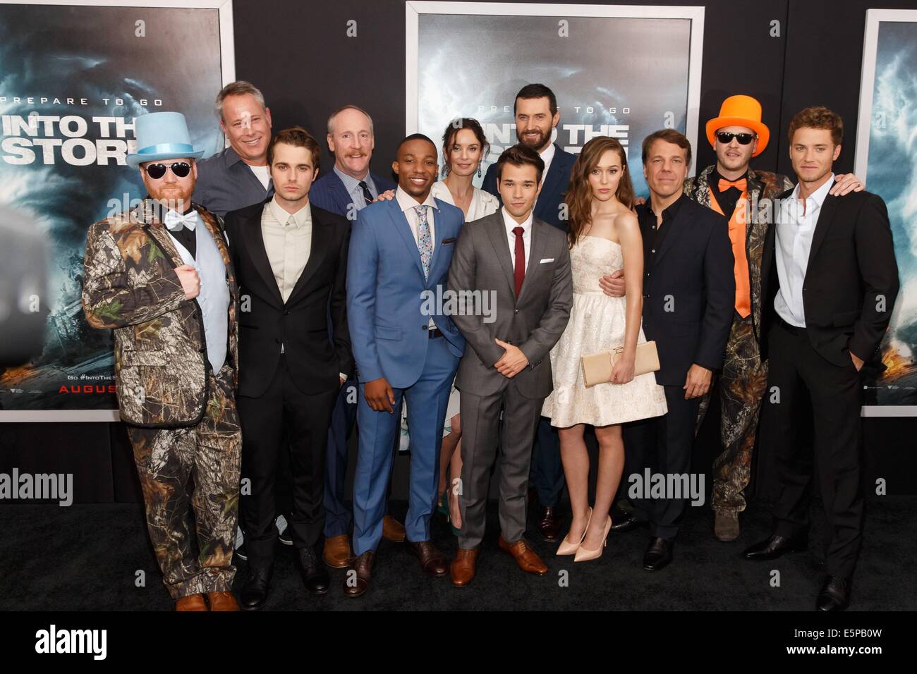 New York, NY, USA. 4th Aug, 2014. Jon Reep, Todd Garner, Nathan Kress ...