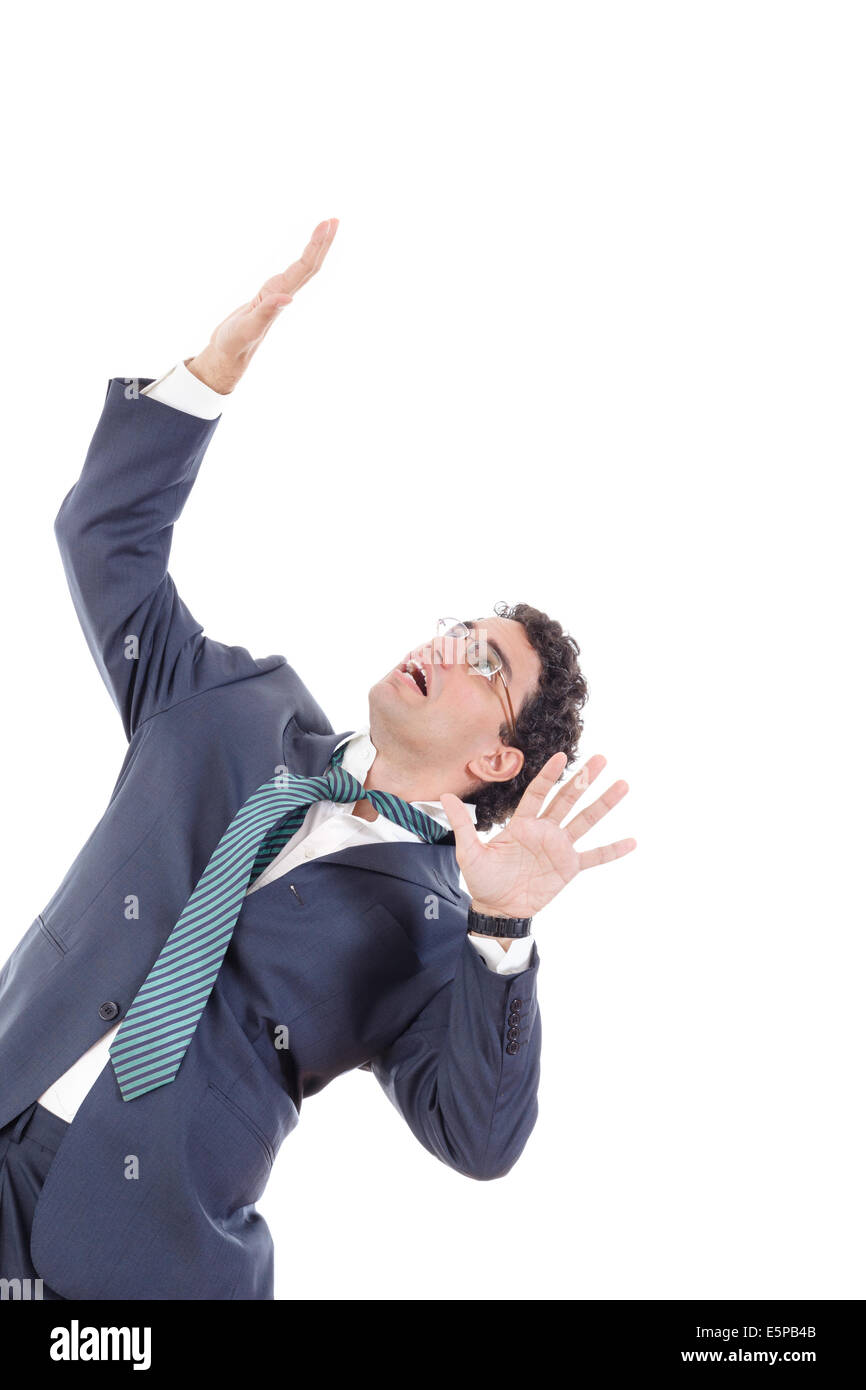 People Looking Up Scared