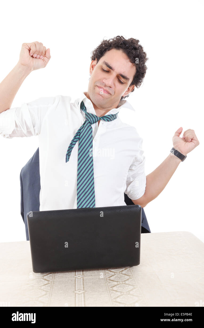 Photo of an desperate caucasian business man frustrated with work ...